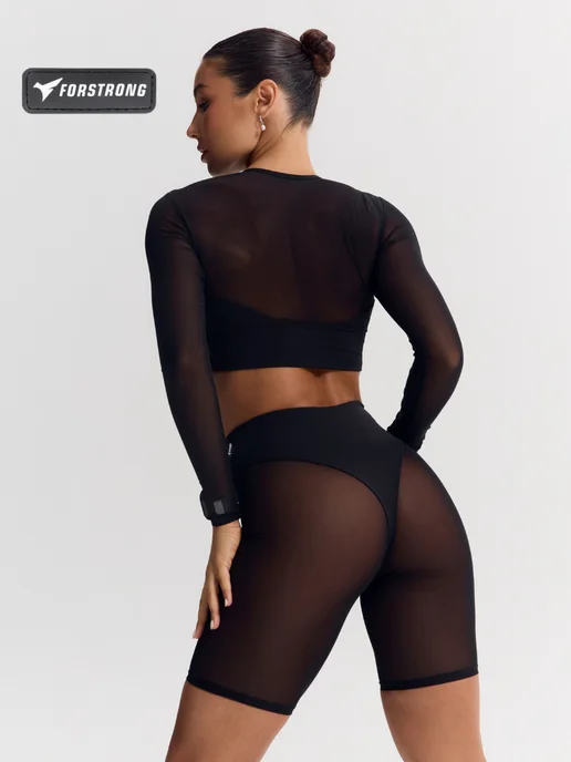 Велосипедки из сетки для танцев прозрачные Forstrong