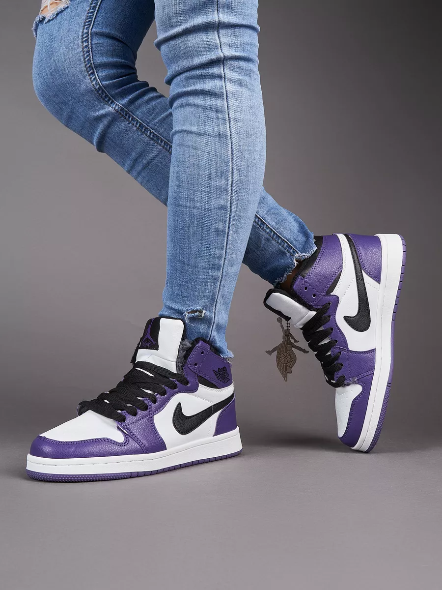 Jordan 1 mid court purple store