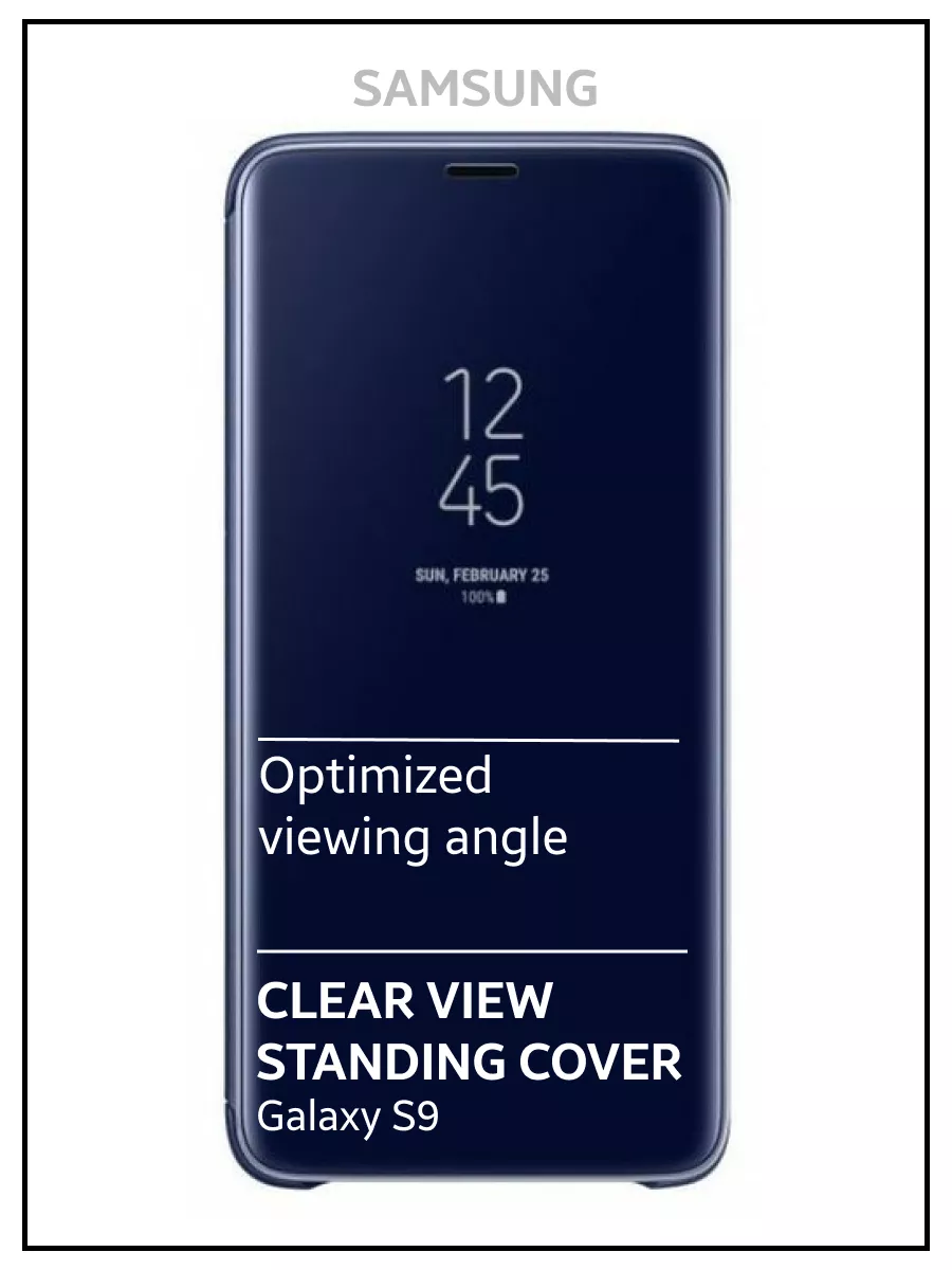 Clear View Standing Cover Samsung S9 180108635 5568 Wildberries